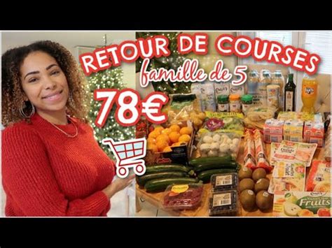 De Courses Economiques Pour Une Famille De Mon Retour De