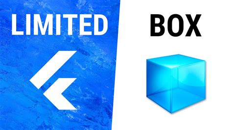 Flutter Limitedbox Widget Youtube