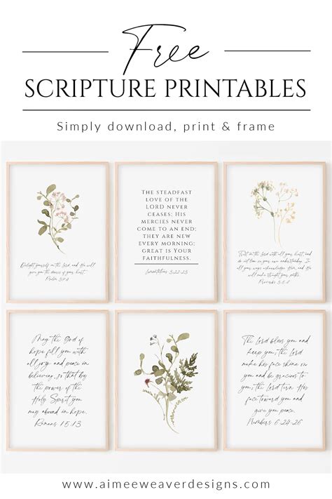 Free Scripture Printables By Aimee Weaver Designs In 2023 Scripture