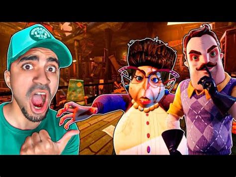 زوجة الجار النفسية و قصة غامضة ختمت اللعبة كامل Hello Neighbor