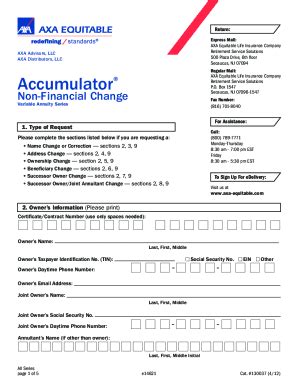 Fillable Online Equitable Beneficiary Change Form Fill Online