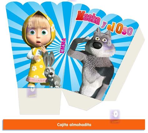 Masha Y El Oso Kit Imprimible Invitaciones De Cumplea Os Tarjetas