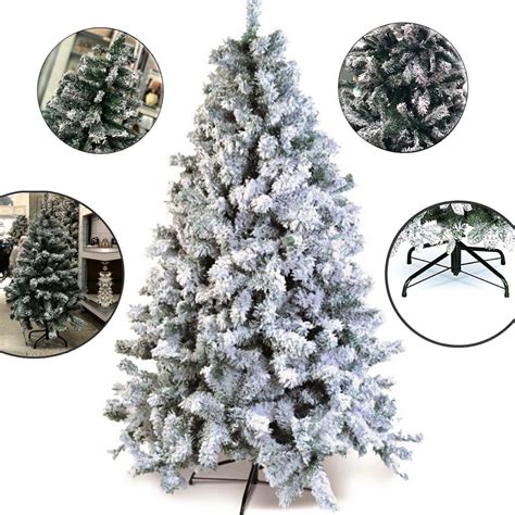 Árvore De Natal Nevada 1 20m Pinheiro Neve Luxo 200 Galhos em