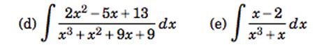 solved evaluate the following partial fractions integral