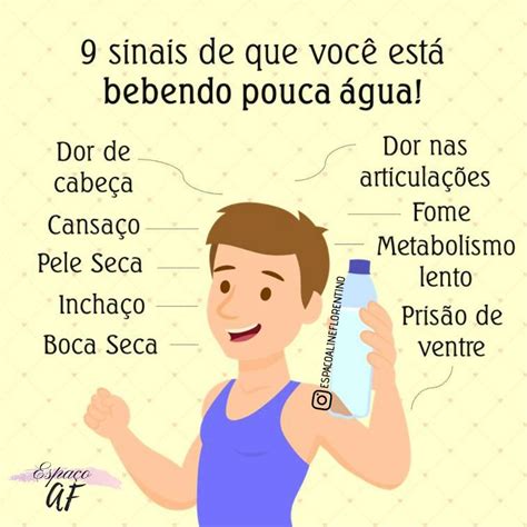 9 sinais de que você está bebendo pouca água Sinais Metabolismo