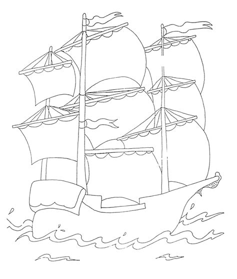 Dessins Gratuits à Colorier Coloriage Navire à imprimer