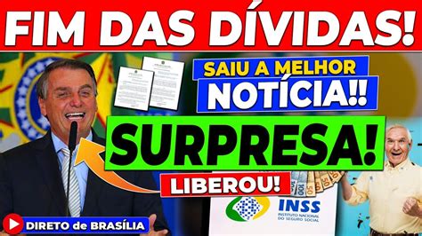FIM DAS DÍVIDAS JÁ É LEI BOLSONARO ACABA DE ASSINAR DECRETO NOTÍCIA