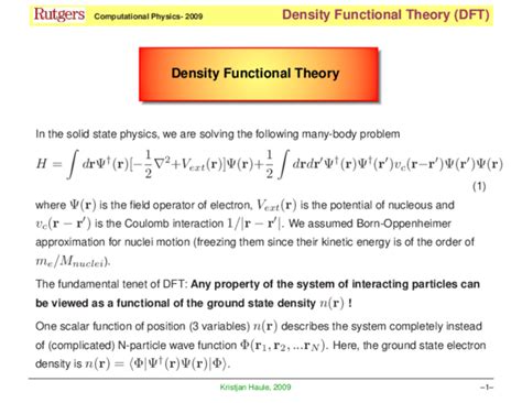pdf density functional theory dft density functional theory paola rodriguez