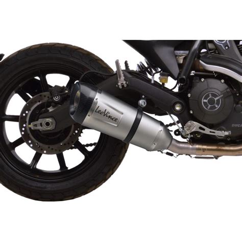 Silencieux Leovince LV One Evo Inox Casquette Carbone Pour Ducati
