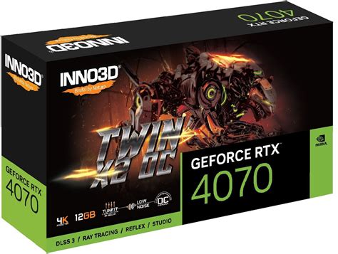 Inno 3D GeForce RTX 4070 12GB GDDR6X TWIN X2 OC Κάρτα Γραφικών N40702