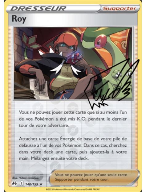 FR Pokémon Carte EB12 5 140 159 Roy HOLO REVERSE