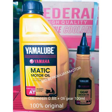 Jual Paket Oli Yamalube Matic 0 8lt Oli Gear Yamalube 100ml 100