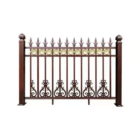 Steel Farm Fence Panels Galvanized Powder Coated Black Wrought Iron
