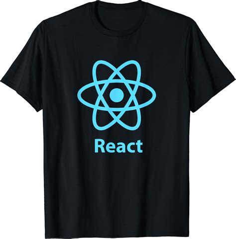 reactjs react js official logo javascript framework t shirt