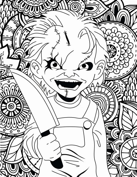 Dibujos De Chucky Sonriendo Para Colorear Para Colorear Pintar E Porn