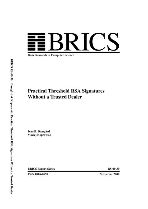 pdf practical threshold rsa signatures without a trusted dealer