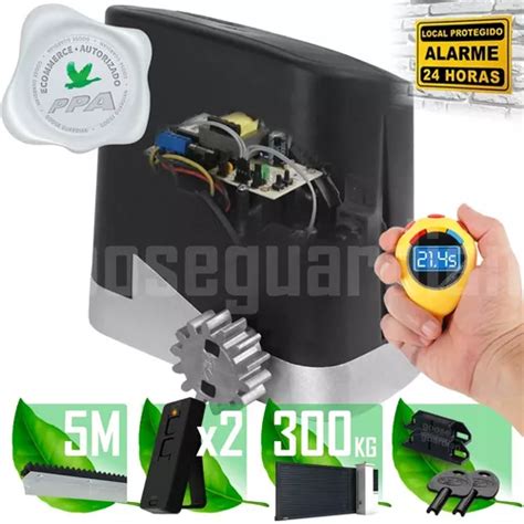 Kit 1 Motor Ppa 1 4hp Dz Home 5m Crem 2 Control Portão 300kg