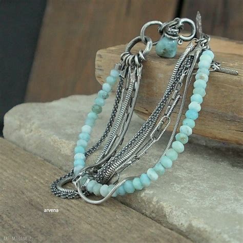 larimar bransoletka eleganckie ღ art Madam pl