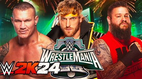 Wwe K Wrestlemania Logan Paul Vs Randy Orton Vs Kevin Owens