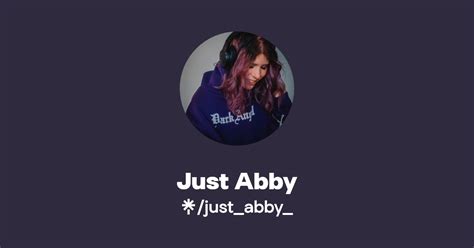 Just Abby Instagram TikTok Linktree