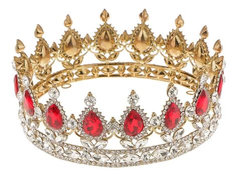 Rey Reina Nupcial Corona Diamante De Imitación Tiaras Chapa 475 30