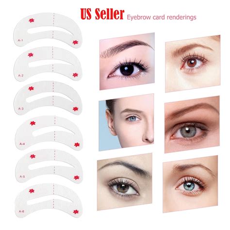 Eye Brow Shaping Kit Eyebrows Stencil Shaper Thrush Tools Grooming