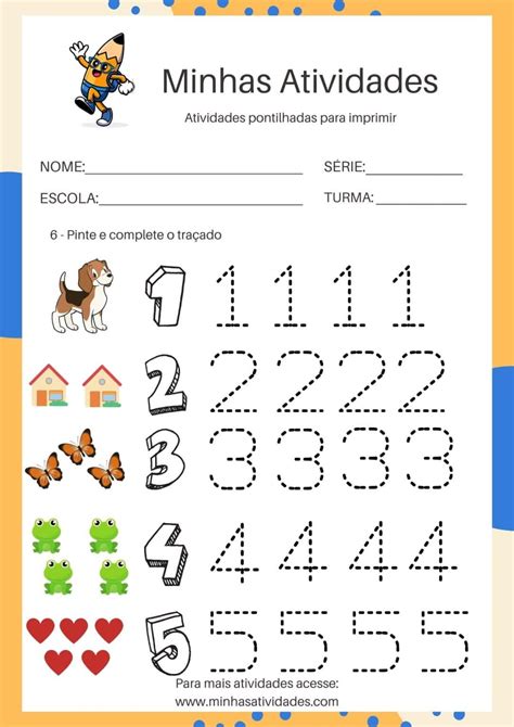 Atividades Pontilhadas Para Imprimir