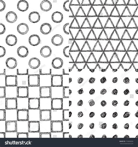 Stylized Geometric Shapes On White Background Stock Vector Royalty