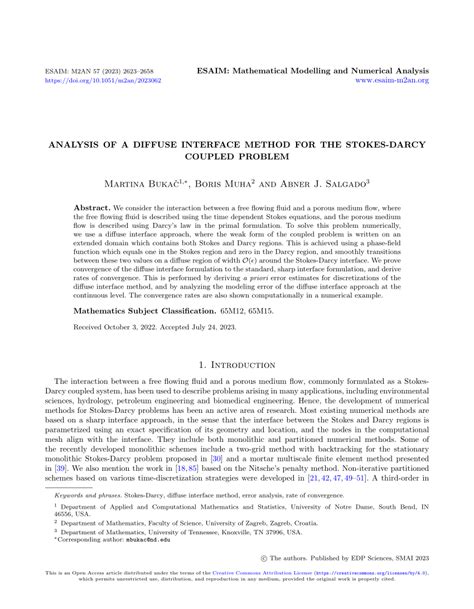 pdf analysis of a diffuse interface method for the stokes darcy coupled problem