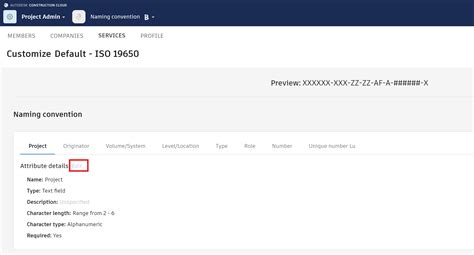 cannot edit or add naming convention attributes in bim 360 or acc docs