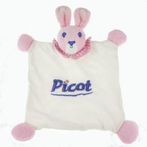 Toodoux Sp Cialiste En Sos Doudou Lapin Picot Rose Et Blanc