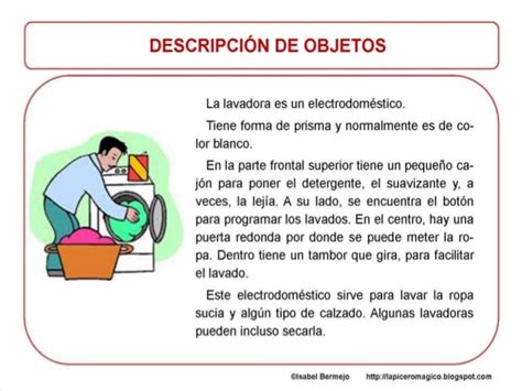 Son Frases Que Describen Objetos Hechos O Lugares