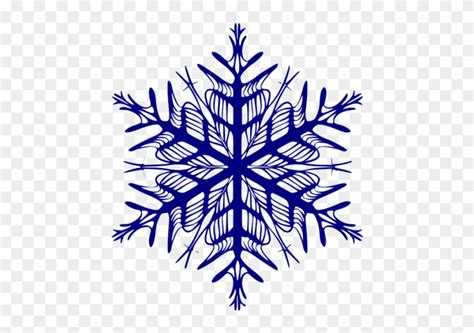 Navy Clipart Snowflake Navy Blue Snowflake Free Transparent PNG