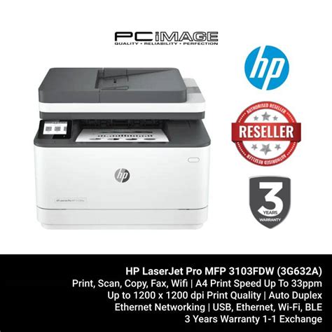 HP LaserJet Pro MFP 3103fdw Printer PC Image
