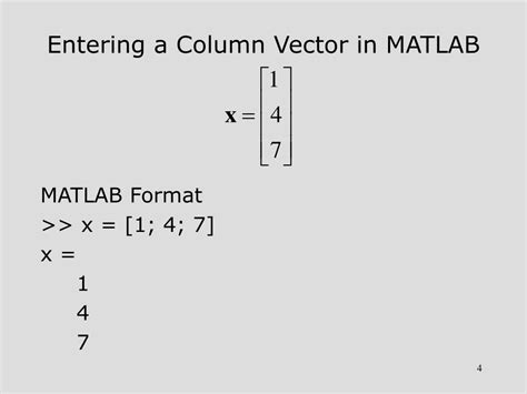 column vector matlab know uses of column vector matla