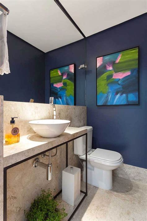 Lavabos Modernos Para Voc Se Inspirar Quadros Para Banheiro