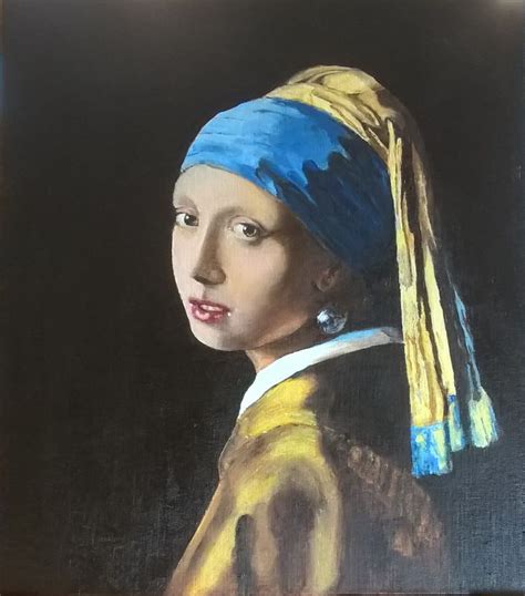 La jeune fille à la perle Johannes Vermeer Huile sur toile vers 1665