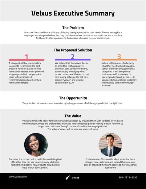 Executive Summary Report Template Venngage