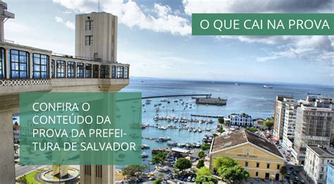 O Que Cai Na Prova Prefeitura De Salvador Ba Nova Concursos