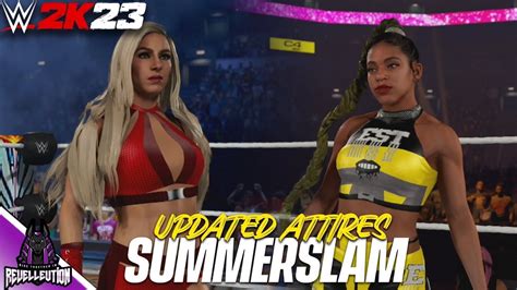 WWE 2K23 Updated SummerSlam Attires Arena SummerSlam WWE2K23 YouTube