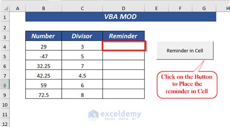 How To Use The VBA Mod Operator 9 Examples ExcelDemy