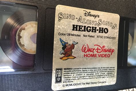 Walt Disney Sing Along Songs Volume Heigh Ho Vhs Snow Etsy Hot Sex