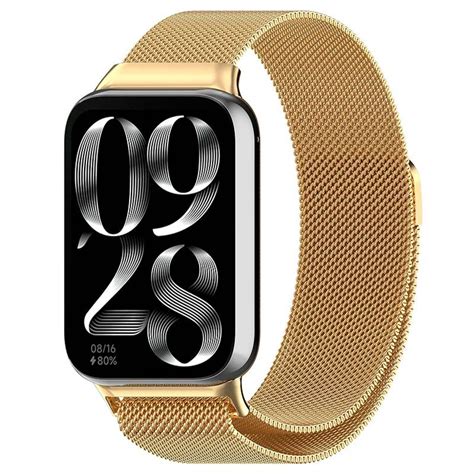 Pulseira para o Xiaomi Smart Band 8 Pro Aço inoxidável Milanesa