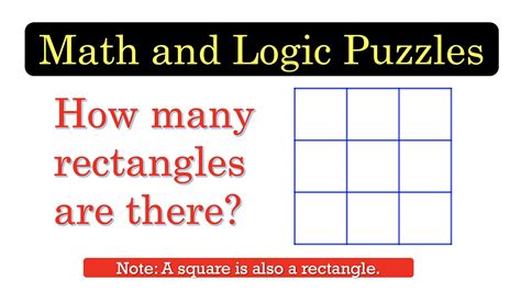 math puzzle how many rectangles are there youtube
