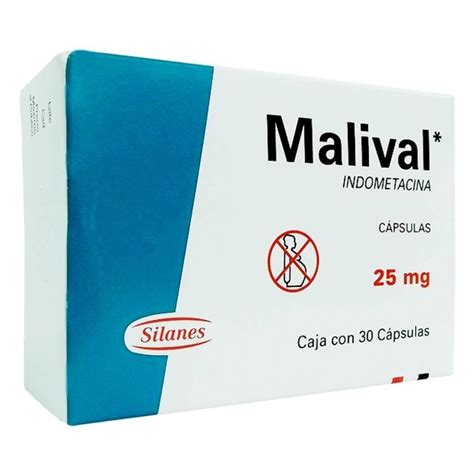 Malival 25 mg 30 cápsulas Walmart