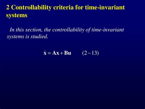 §2 2 controllability of linear dynamical equations ppt download