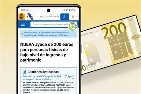 Así de fácil es solicitar la nueva ayuda de 200 euros del Gobierno