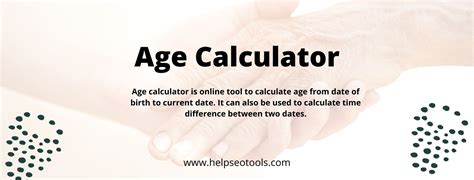 Pearson Chronological Age Calculator Free Tool Online HelpSeoTools