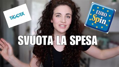 SVUOTA LA SPESA EUROSPIN TIGOTA ACQUA SAPONE YouTube