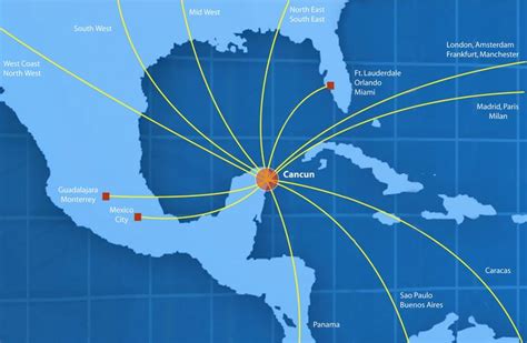 A Map Showing The Locations Of Major Cities And Their Connections To